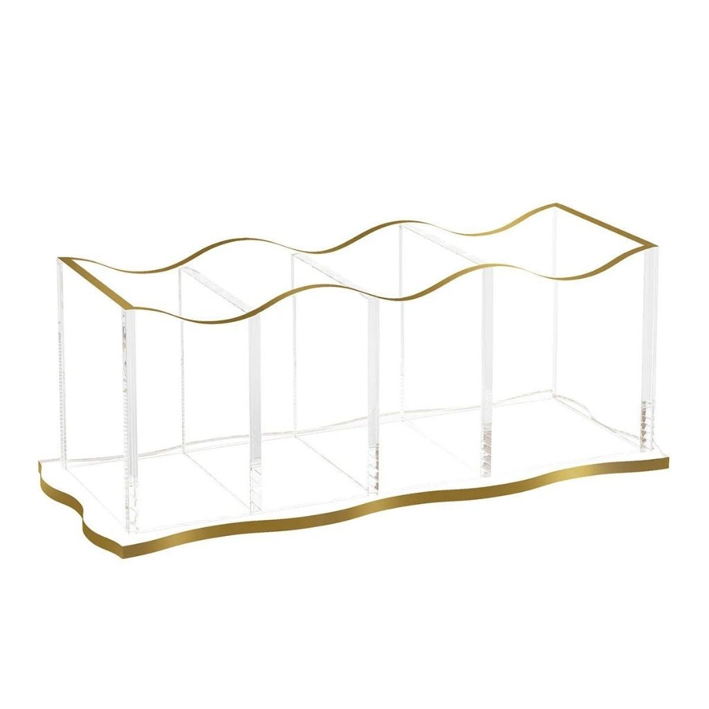 Gold Wavy Cutlery Holder – Organicer